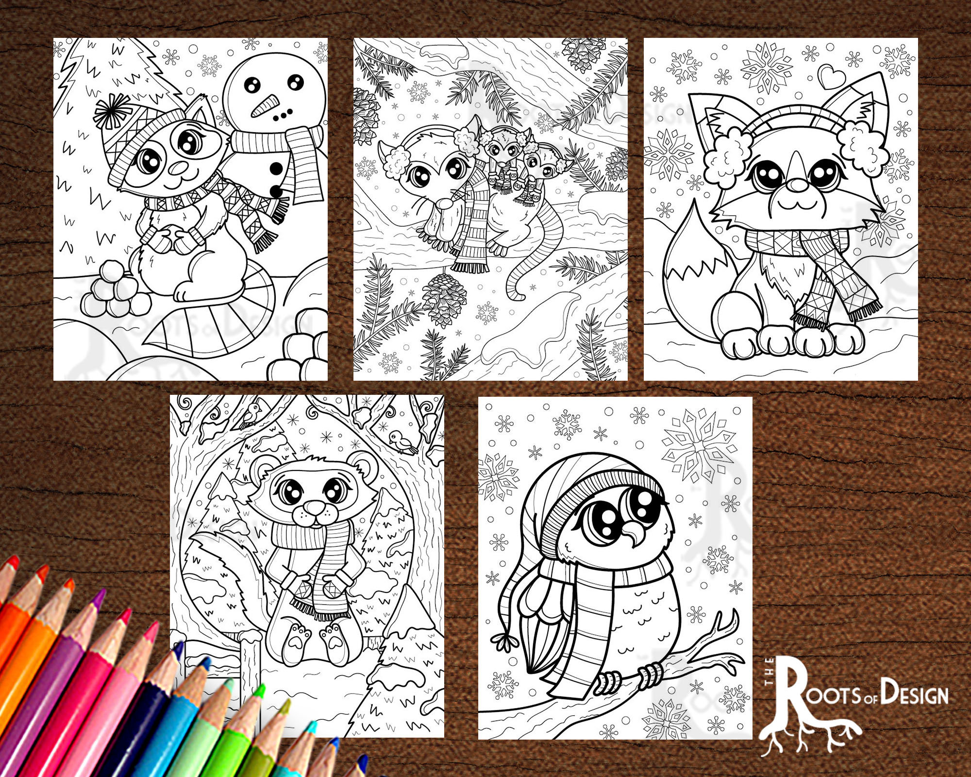 Winter Forest Coloring Pages