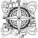 INSTANT DOWNLOAD Coloring Page -pirate Compass Design, Doodle Art ...