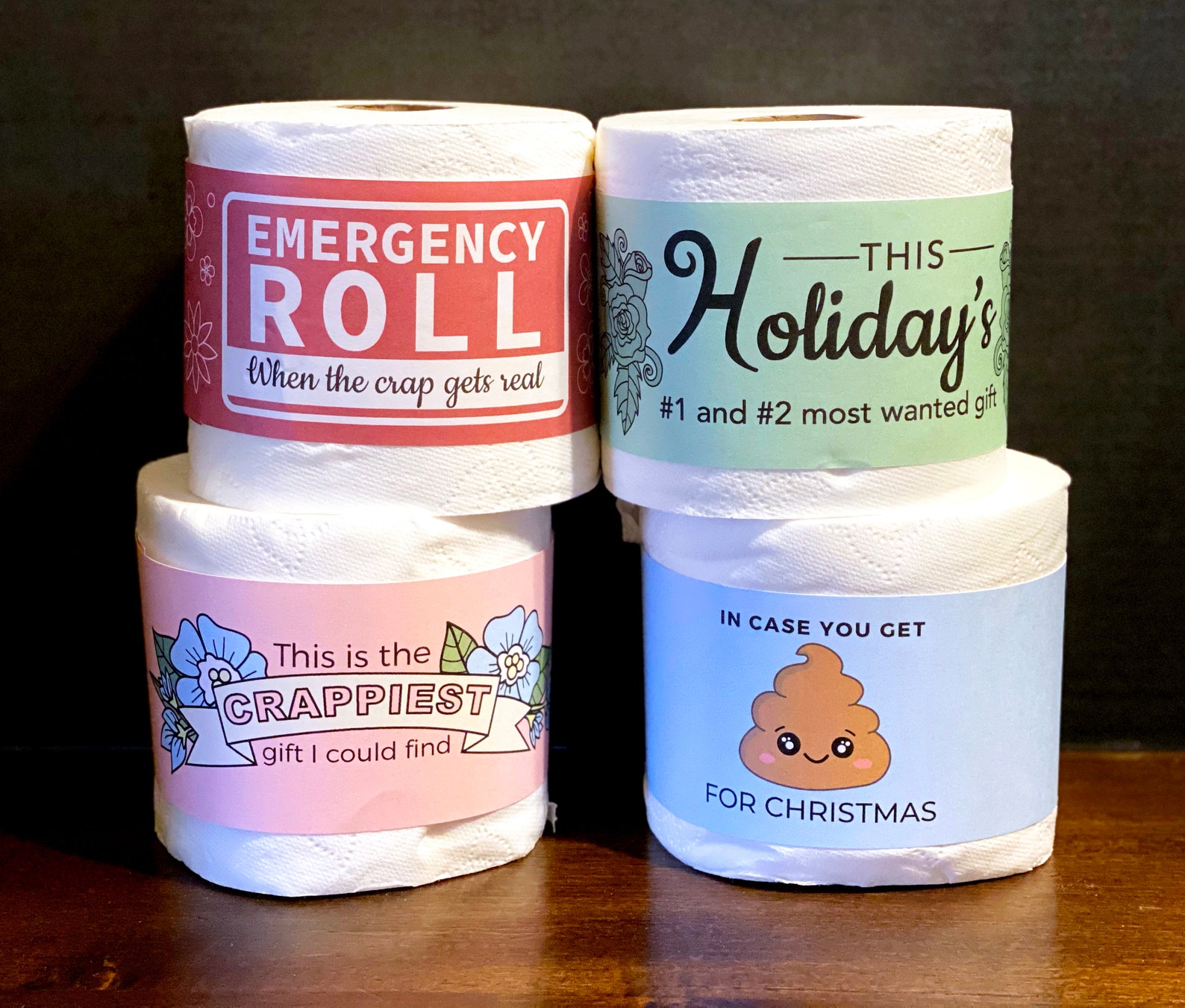 INSTANT DOWNLOAD 4 Toilet Paper Label Printable Great Gag - Etsy