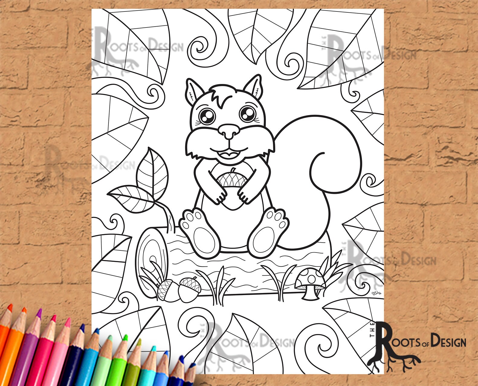 INSTANT DOWNLOAD Coloring Page - Autumn / Fall Coloring Pack, Doodle ...