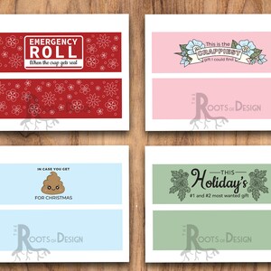 INSTANT DOWNLOAD 4 Toilet Paper Label Printable- Great Gag Gift or ...