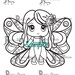 Instant Download- Chibi Fairy Coloring Page Bundle - Coloring Page or ...