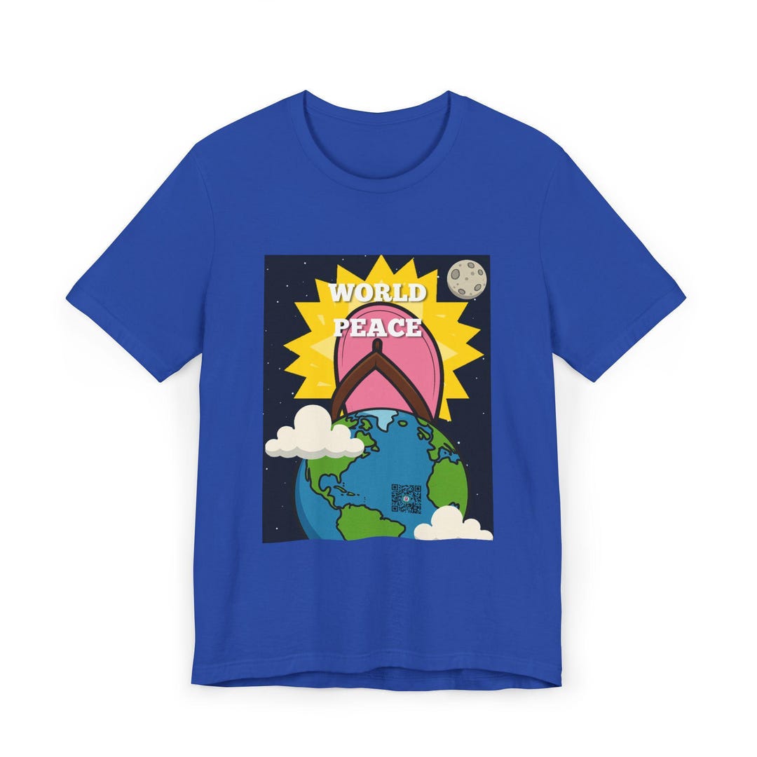 World Peace - Flip-flop Power - Chancla - Flip-flop Humor - Funny Tee ...