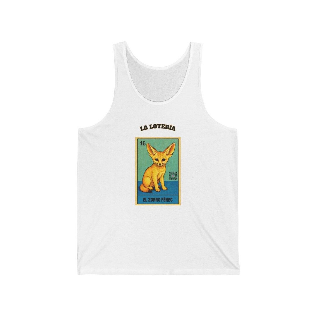 El Zorro Fennec Fox Tank Top: Loteria Art, Filipino Culture - Etsy