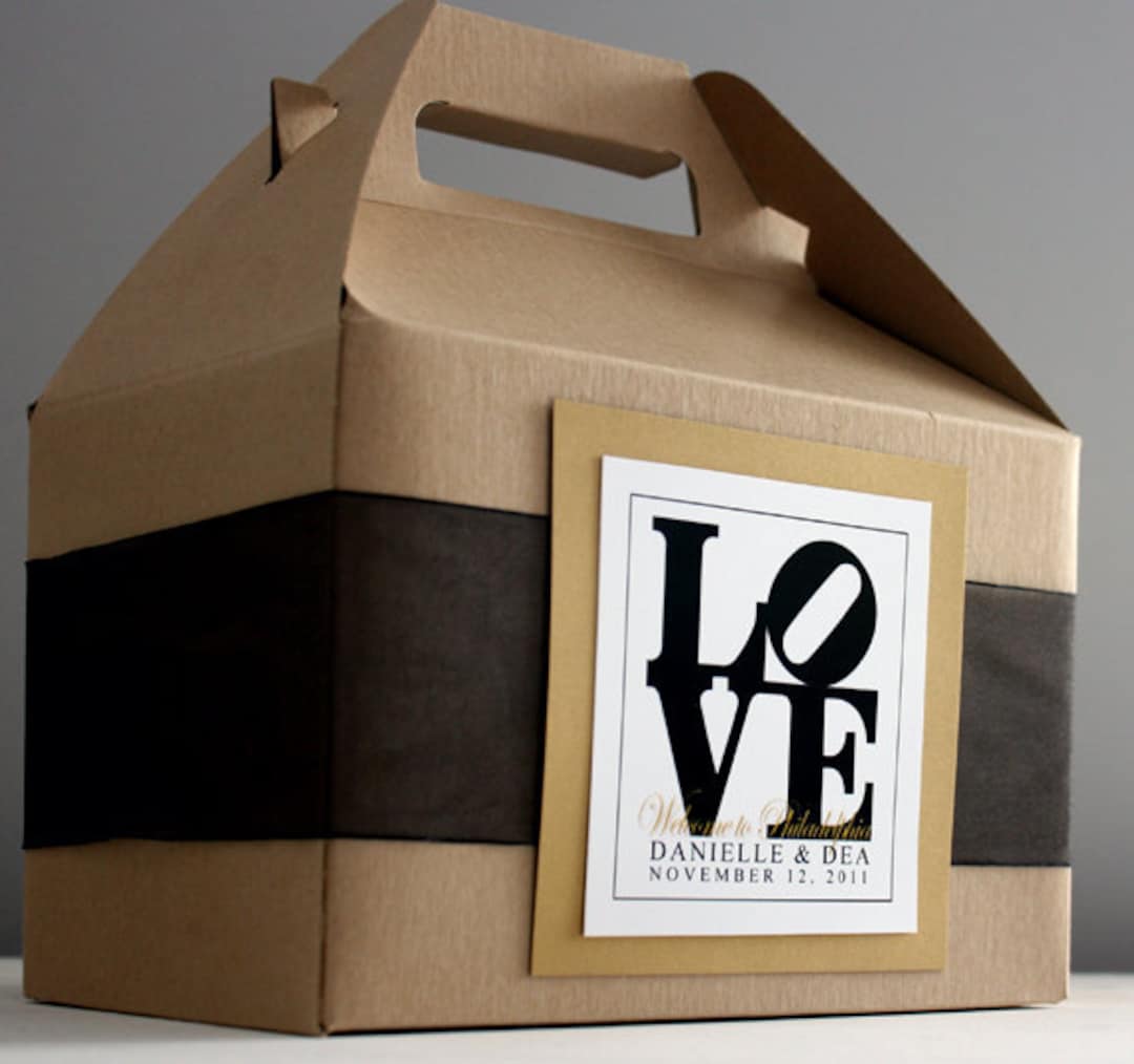 Custom Hotel Overnight OOT Welcome Box Love Park Theme - Etsy
