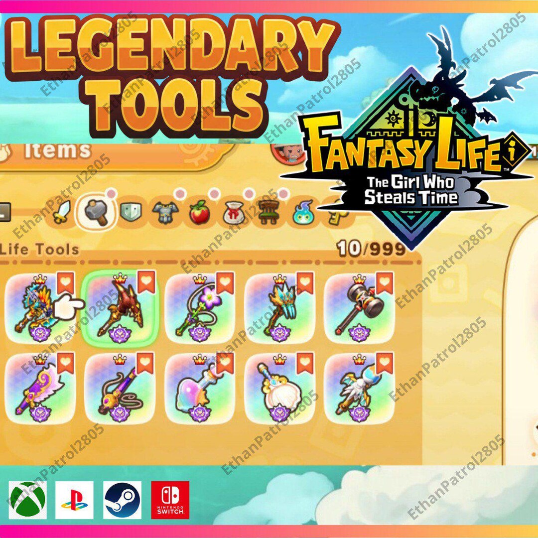 Fantasy Life I: Legendary Tools Set for Switch Steam the Girl Who ...