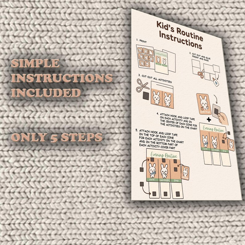 CUSTOM Printable Kids Routine Chart & Activity Cards 2 – Montessori ...