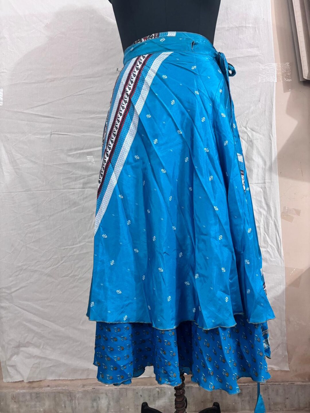 Handmade Reversible Silk Wrap Skirt, Bohemian Sari Style - Etsy