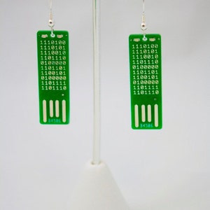 Secret Code USB Circuit Board Earrings - LIGHTS UP - Etsy