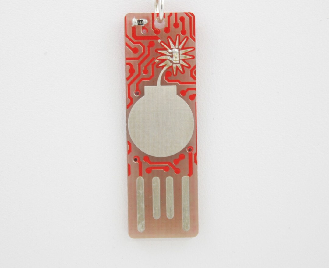 Bomb USB Circuit Board Magnet in Red - LIGHTS UP - Etsy
