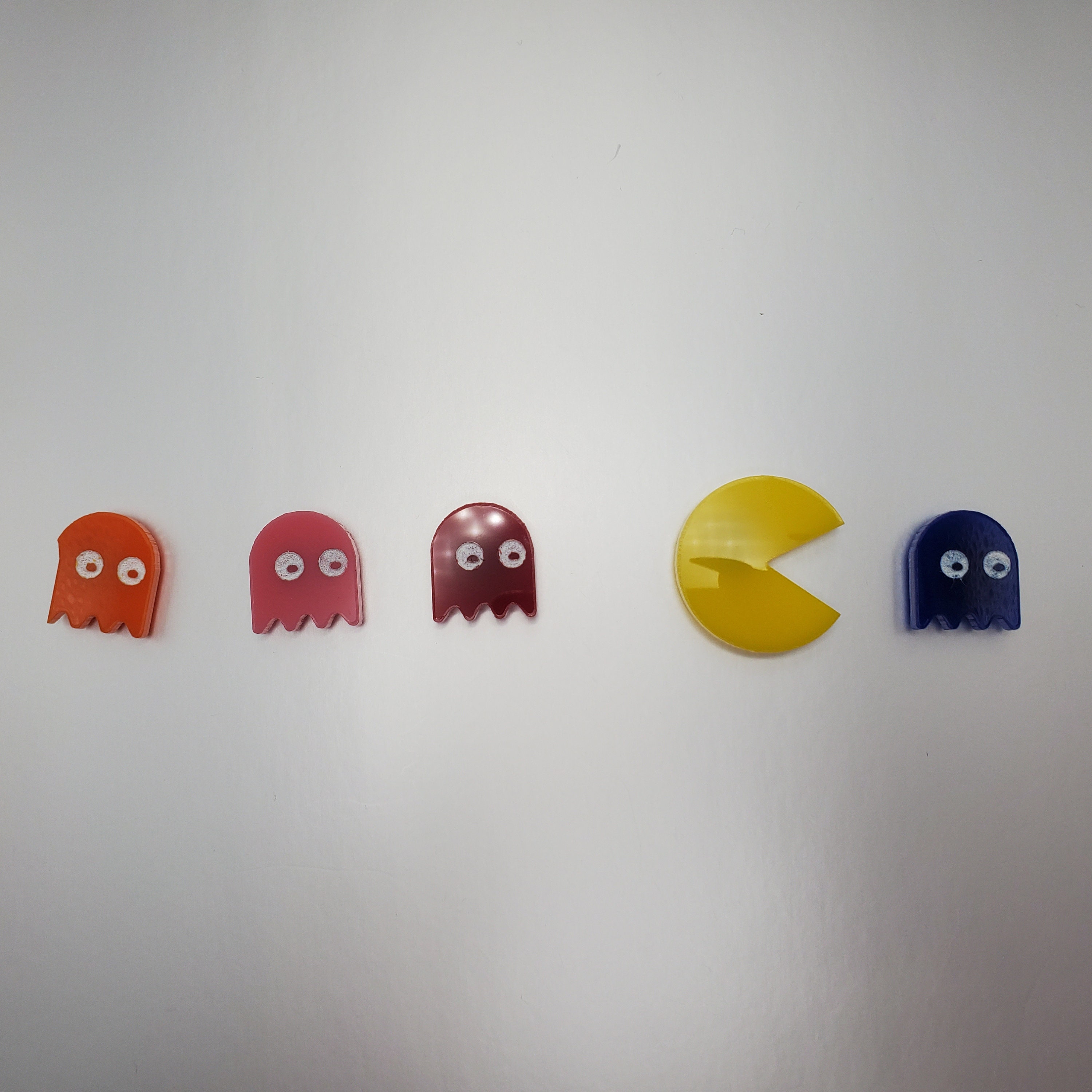Pacman Ghostie Magnet Set - Etsy