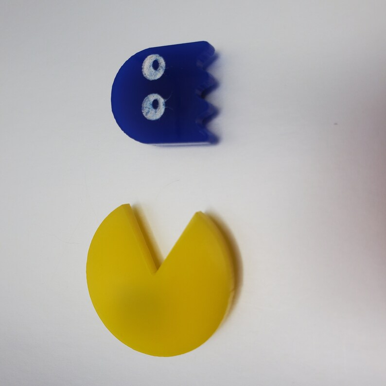 Pacman Ghostie Magnet Set - Etsy
