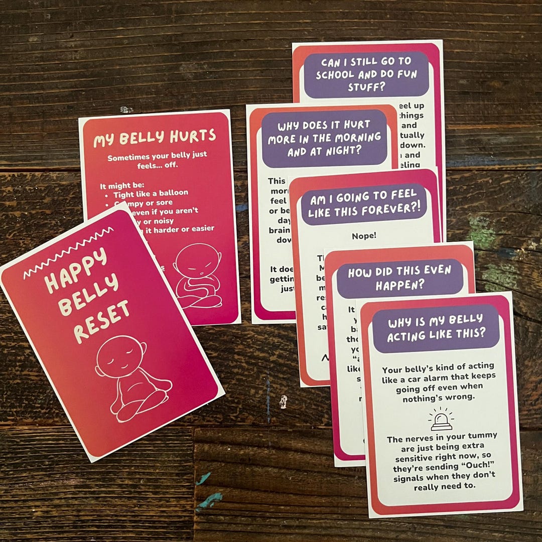 Happy Belly Reset Cards – Printable Toolkit for Kids With Tummy ...