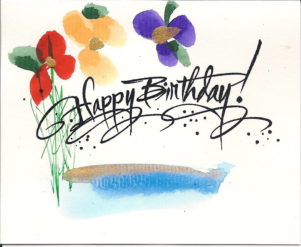 HAPPY BIRTHDAY Package....5 Notes....... Gift Wrapped - Etsy