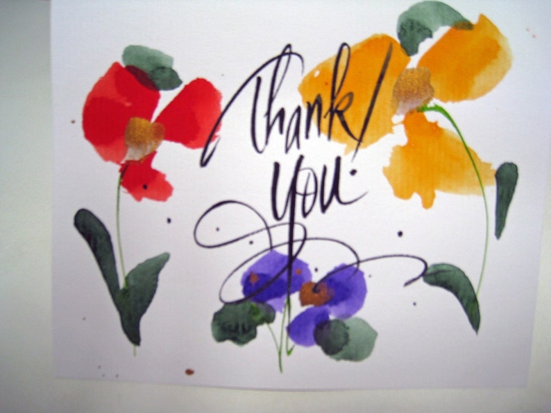 10 THANK YOU NOTES.......10 Notes per Package - Etsy