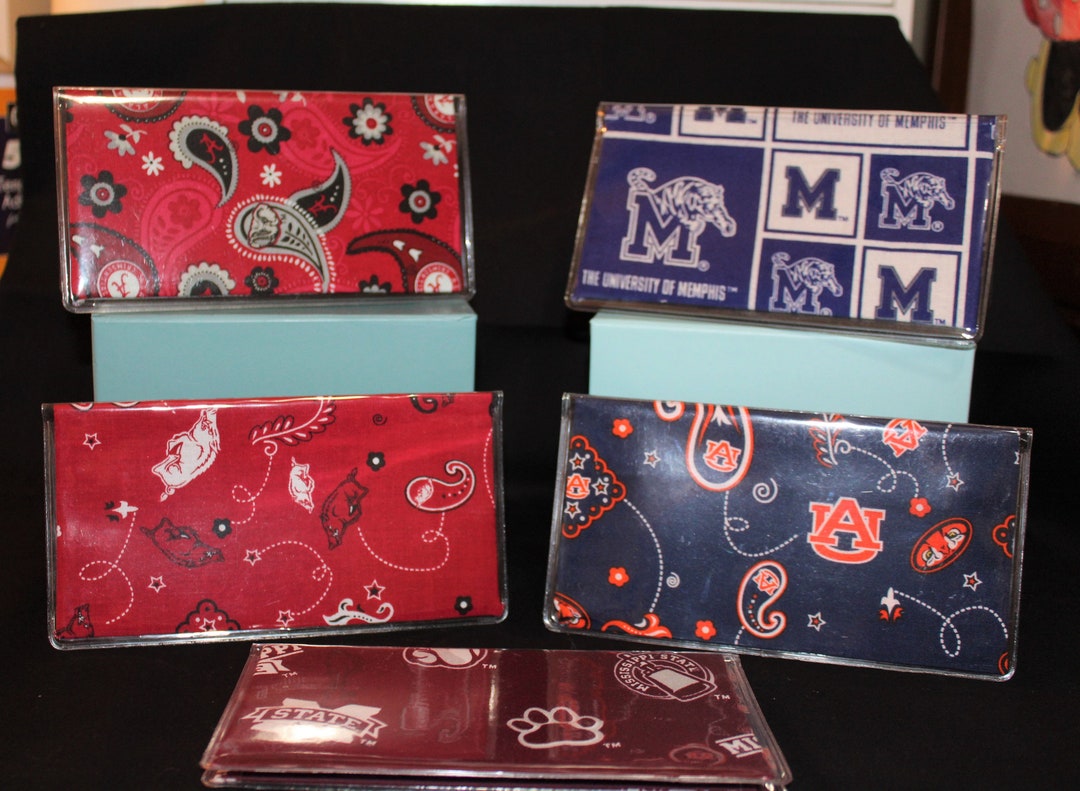 University Checkbook Covers Memphis-alabama-auburn-miss St-arkansas ...
