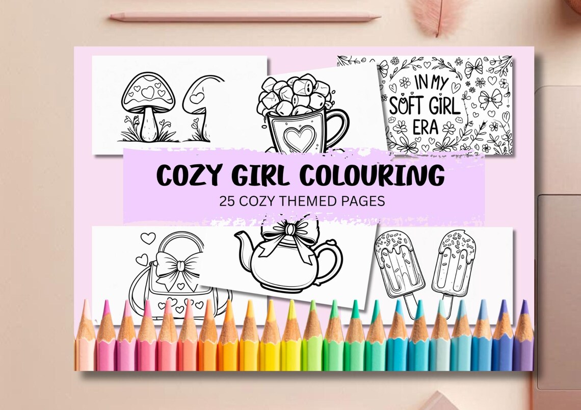 Cozy Girl Colouring Pages - Printable Colouring, Girls Colouring ...