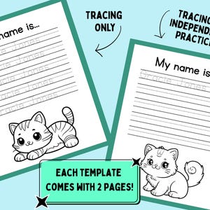 Personalized Name Writing Practice & Coloring Page | Custom Tracing ...