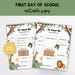Jungle Animals All About Me Activity: Back to School Worksheet (PDF ...