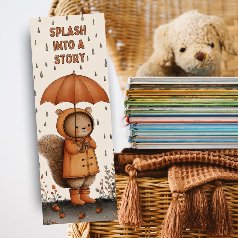 Fall Squirrel Bookmark Printable: Classroom Reading Rewards (PDF ...
