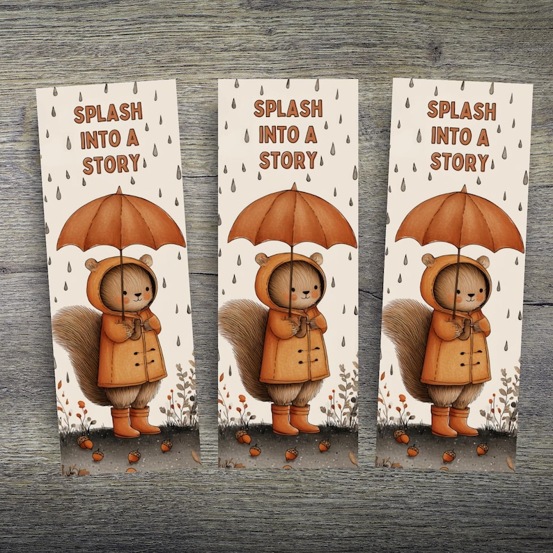 Fall Squirrel Bookmark Printable: Classroom Reading Rewards (PDF ...