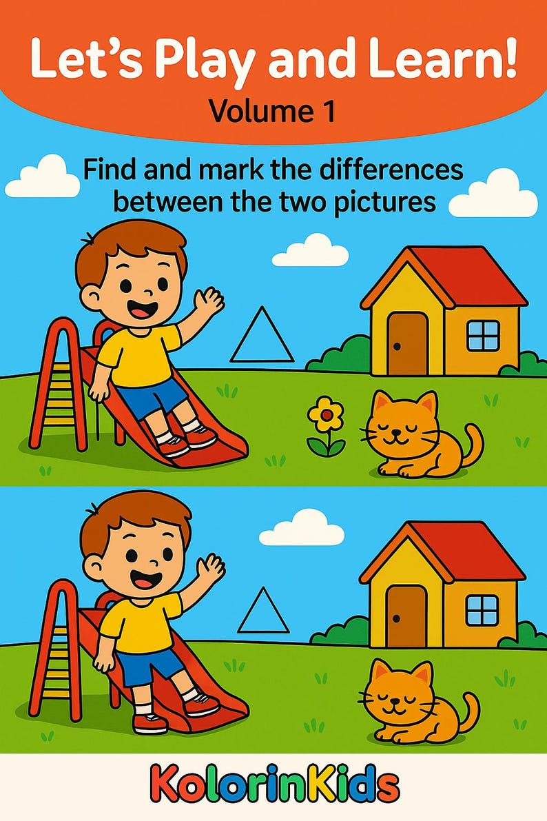 Let's Play & Learn Vol 1 - Printable Educational PDF for Kids Ages 5-7 ...