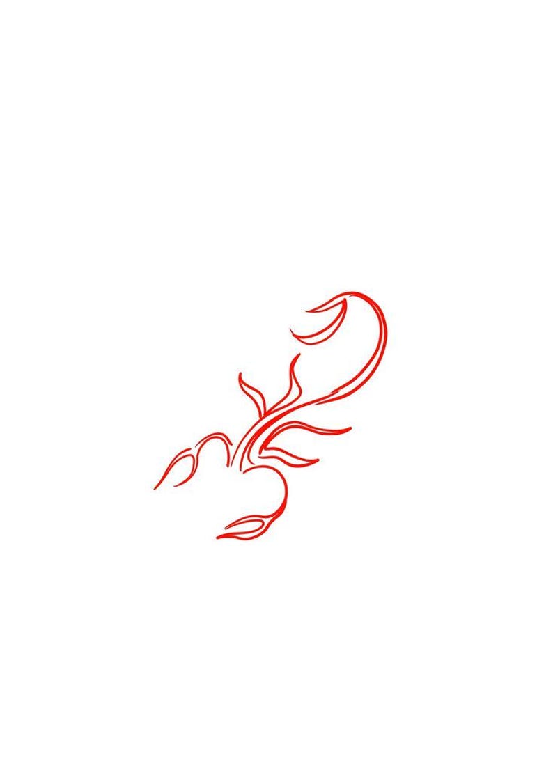 Scorpio Line Art Embroidery Design Files - Etsy