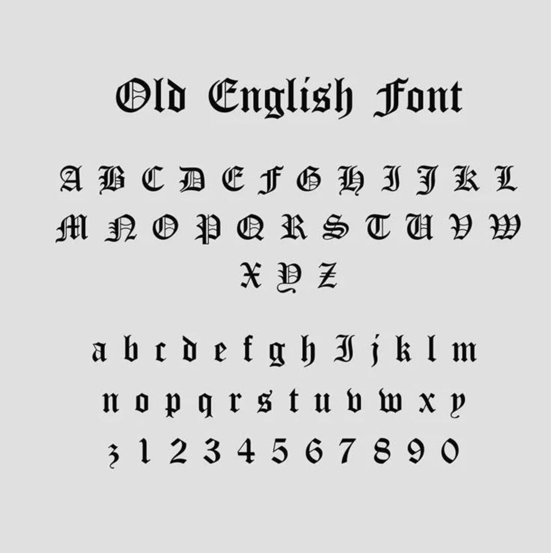 English Font 3x Size Embroidery Files 1inch/2inch/3inch - Etsy