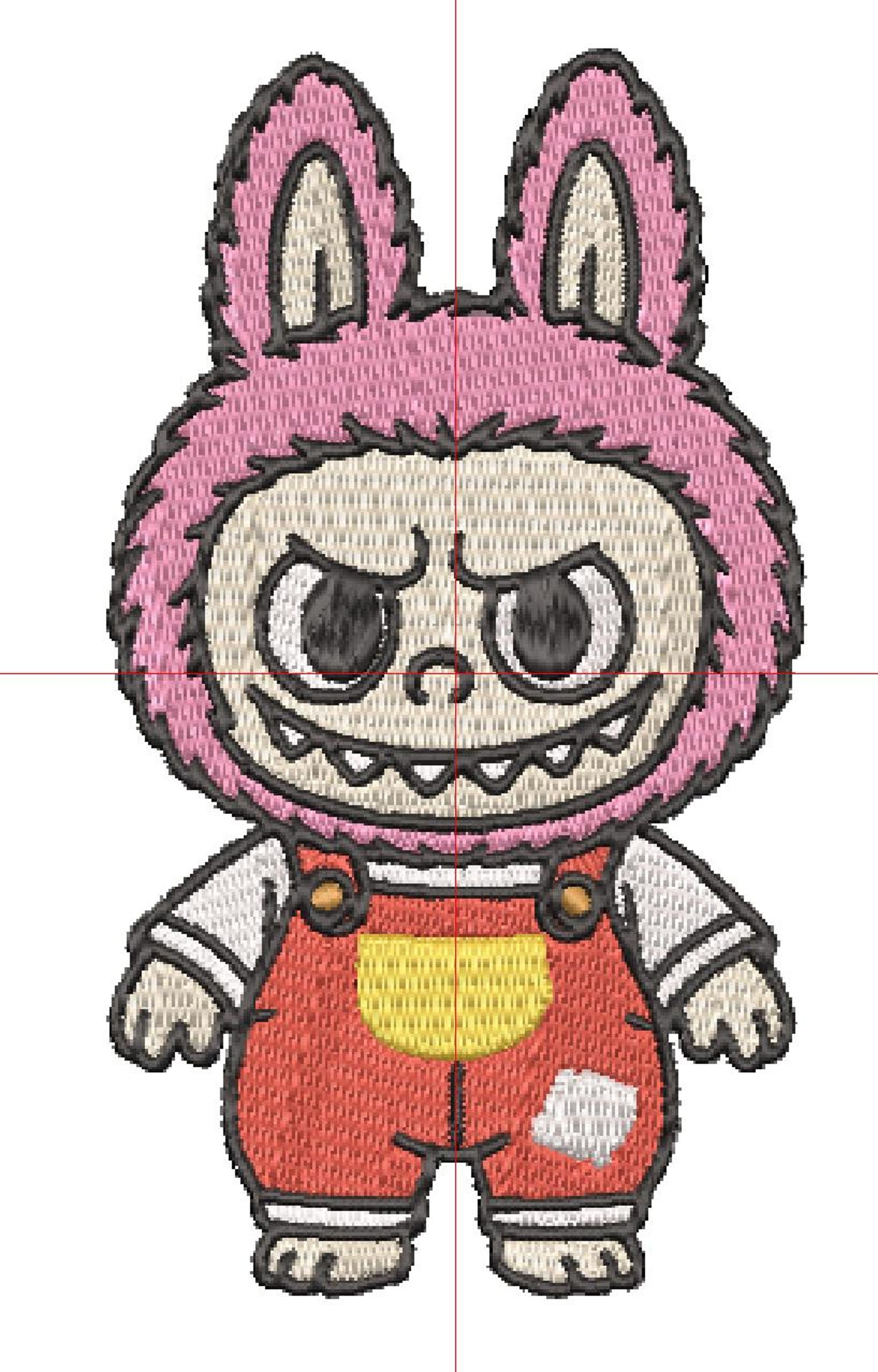Labubu Embroidery Design Files - Etsy
