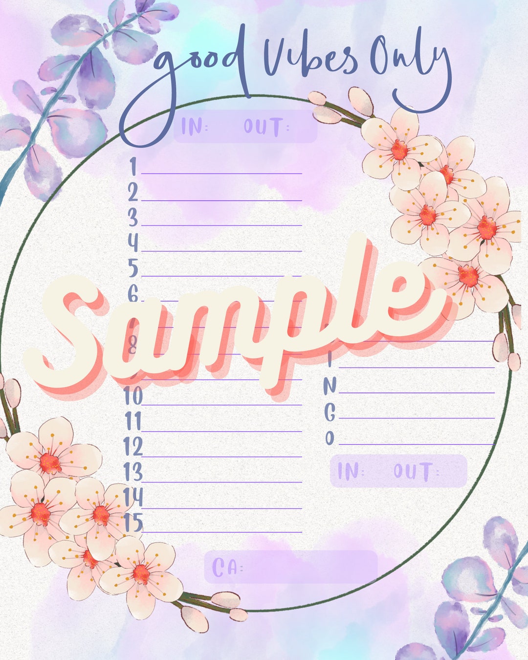 Good Vibes BNO Board With Letters - Etsy