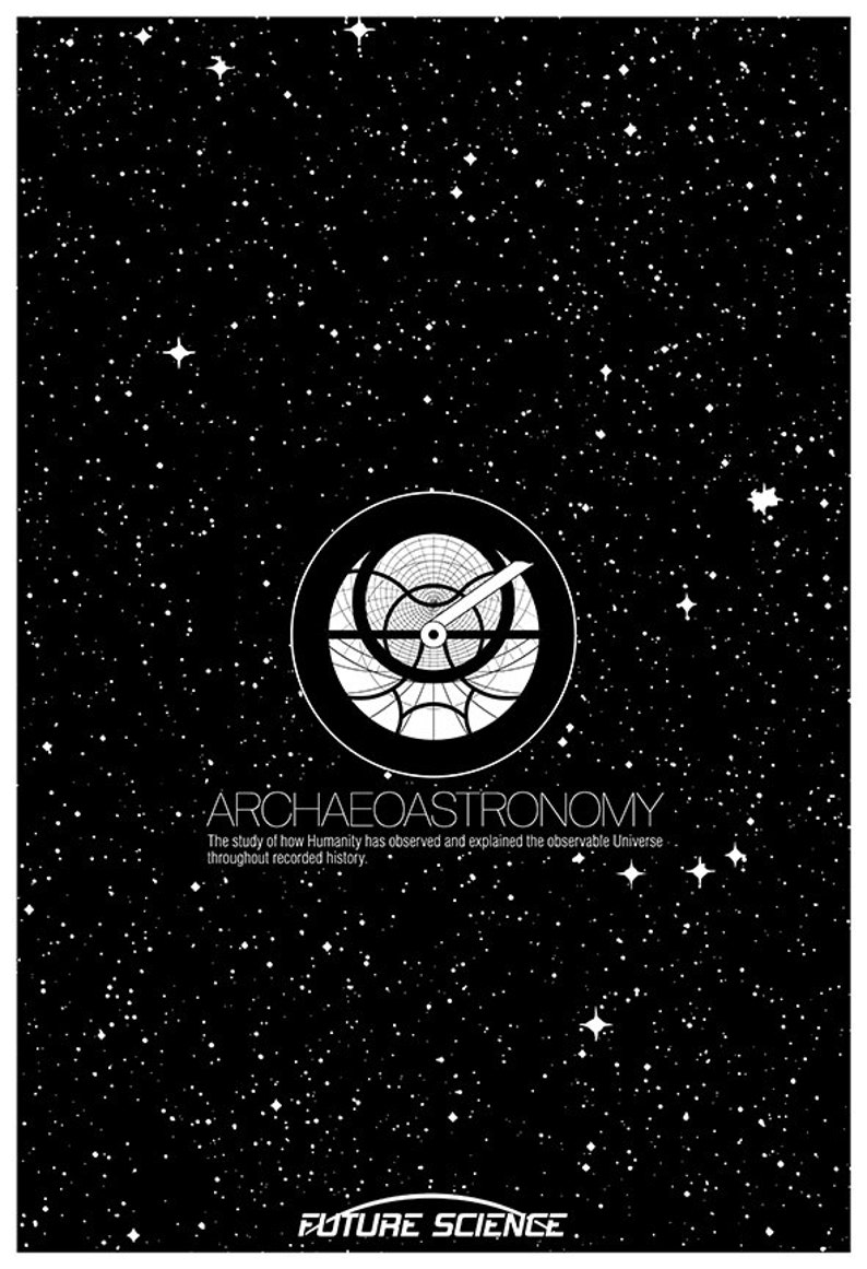 Archeoastronomy: Future Science Icon Series // Greyscale | Etsy