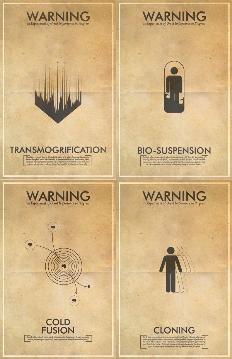 Choose Any 5 Fringe Science Prints // 25% off Vintage Fringe - Etsy Sweden