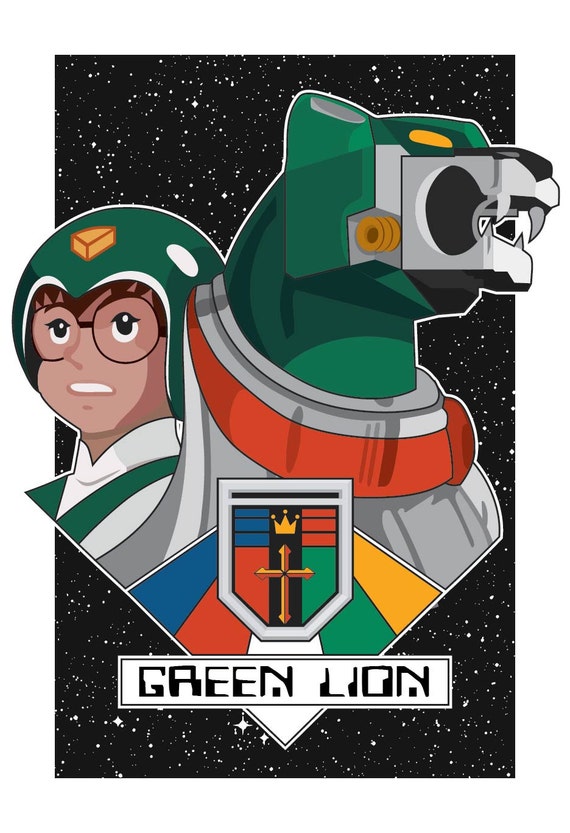 Voltron Green Lion Face