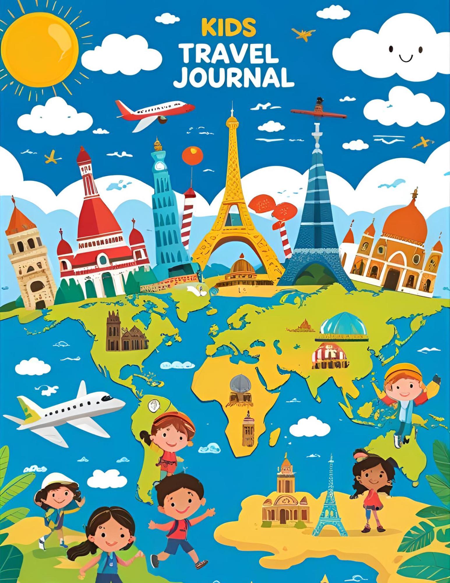 Kids Travel Journal Printable | Vacation Diary & Activity Book for Kids ...