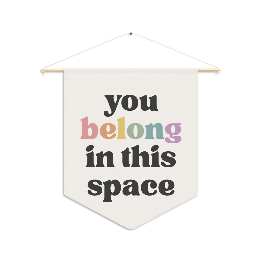 You Belong in This Space Banner | Inclusive Wall Art | Neuroaffirming ...