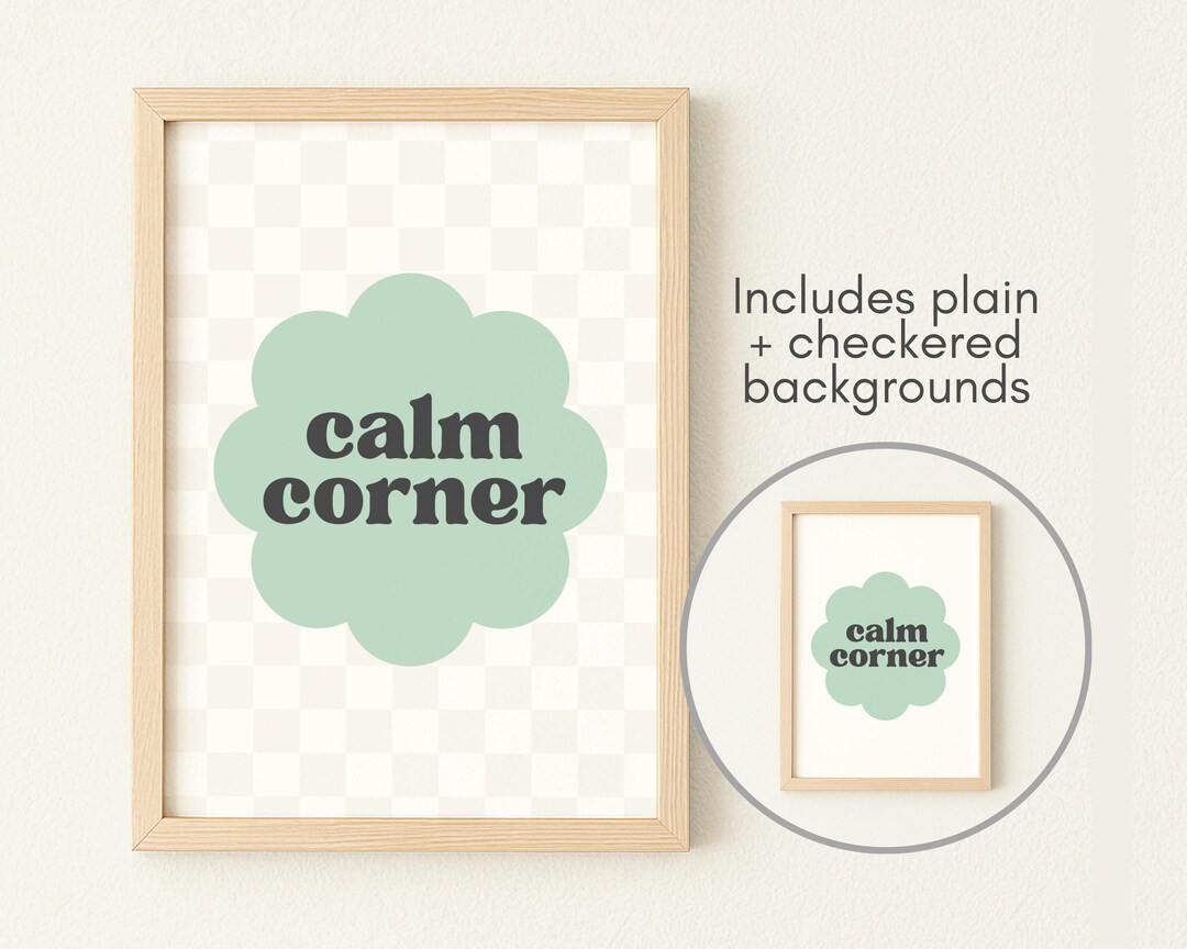 Calm Corner Poster Printable | Classroom Calm Down Sign | Sensory Space ...