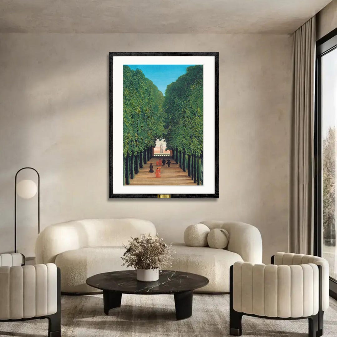 Henri Rousseau Tree-lined Avenue Print | Vintage French Landscape Wall ...