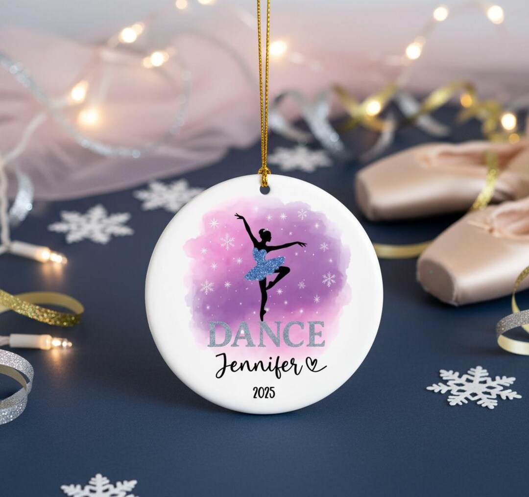 Dance Ornament Personalized 2025 Custom Ballerina Christmas Keepsake ...