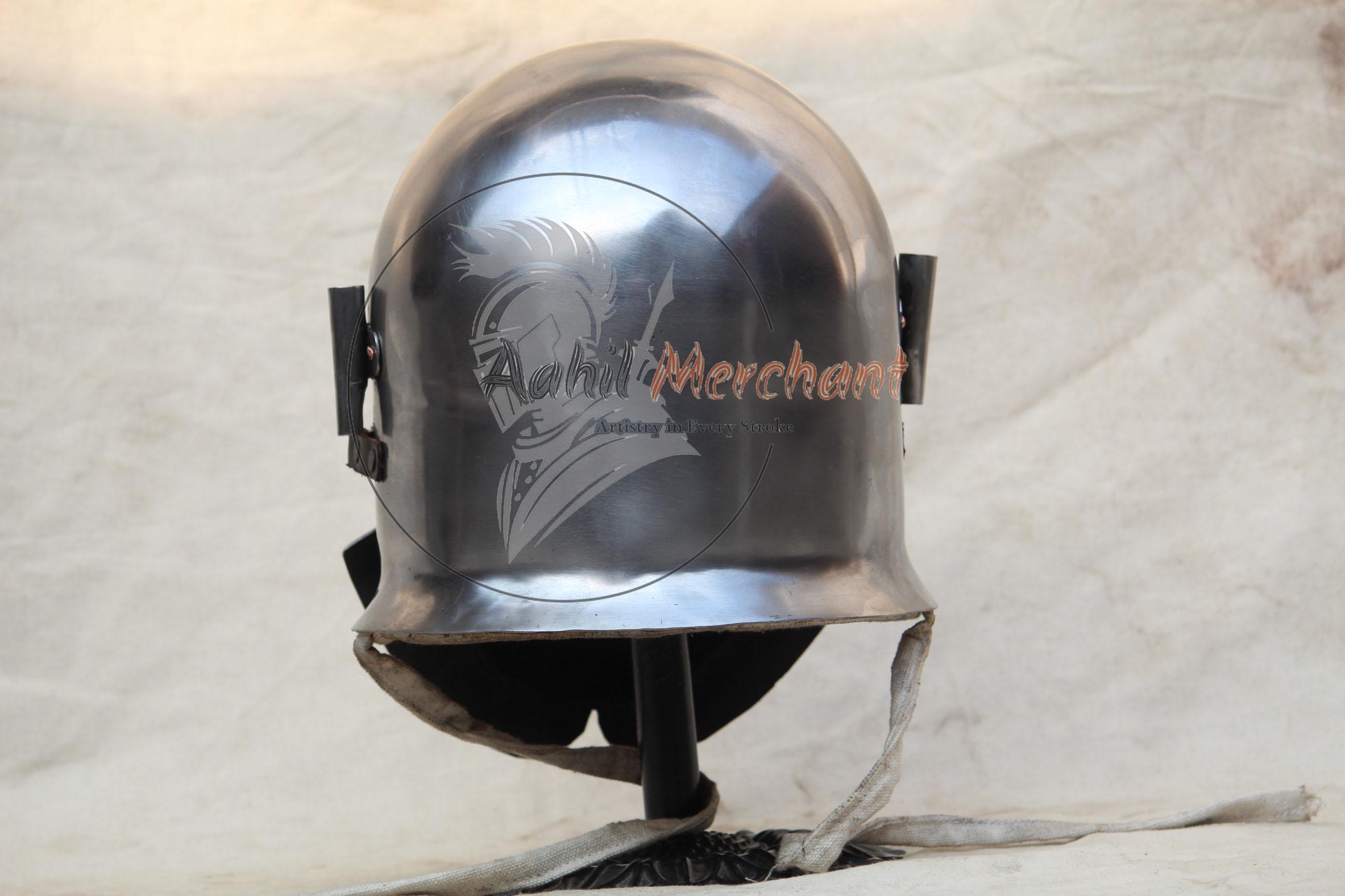 Roman Secutor Gladiator Helmet – Heavy 2mm Mild Steel Combat Armor - Etsy