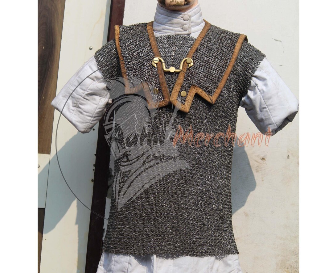 6mm Dome Riveted Chainmail Lorica Hamata: Mild Steel Roman Armor - Etsy