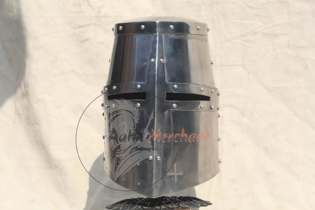 13th Century German Helm – Flat Top Bucket Helmet, Medieval Armor ...