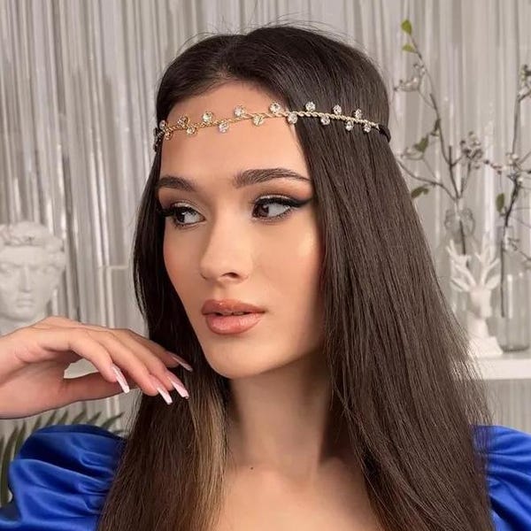 Bridal Forehead Band - Etsy