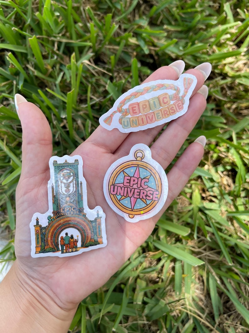 Epic Universe Sticker Pack, Universal Epic Universe Decal Bundle ...