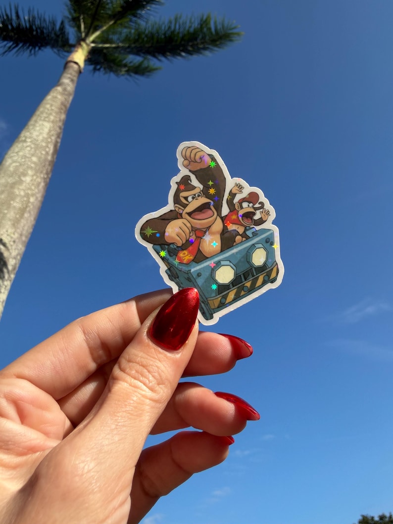 Epic Universe Donkey Kong Sticker Minecart Madness - Etsy