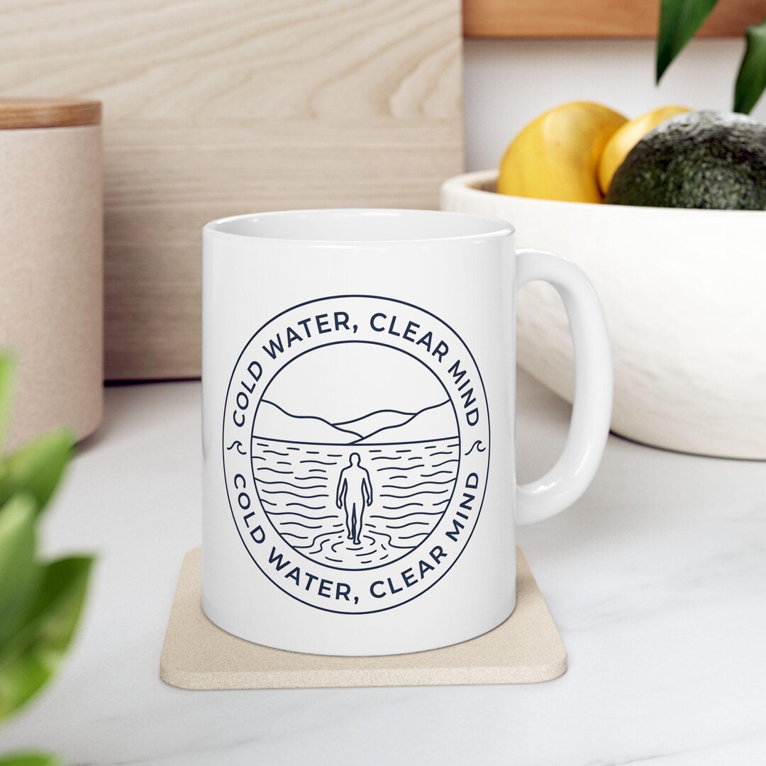 Cold Water Clear Mind Mug| Wild Swimming Coffee Cup| Cold Plunge Lover ...