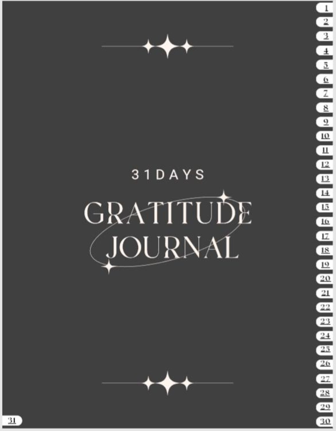 31-day Gratitude Journal | Printable Daily Wellness & Self-care PDF ...