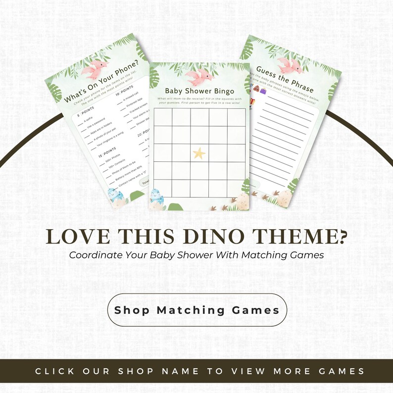 Dinosaur Emoji Baby Shower Game, Dino Theme Activity, Printable PDF - Etsy