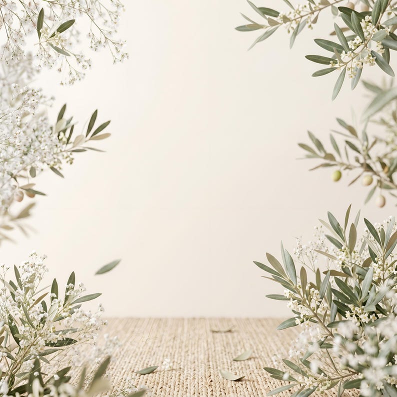 Floral Branch Backdrop Overlays, Spring Blossom Fine Art Studio ...
