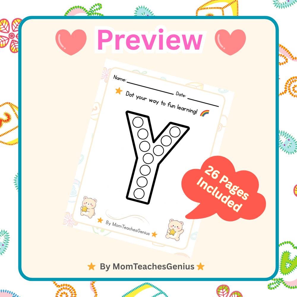 Dot Marker Alphabet Worksheets A–Z | Preschool Fine Motor | ABC ...