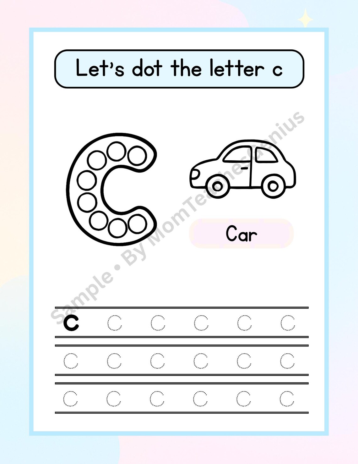 Dot Marker Alphabet Worksheets: Preschool & Kindergarten (printable PDF ...